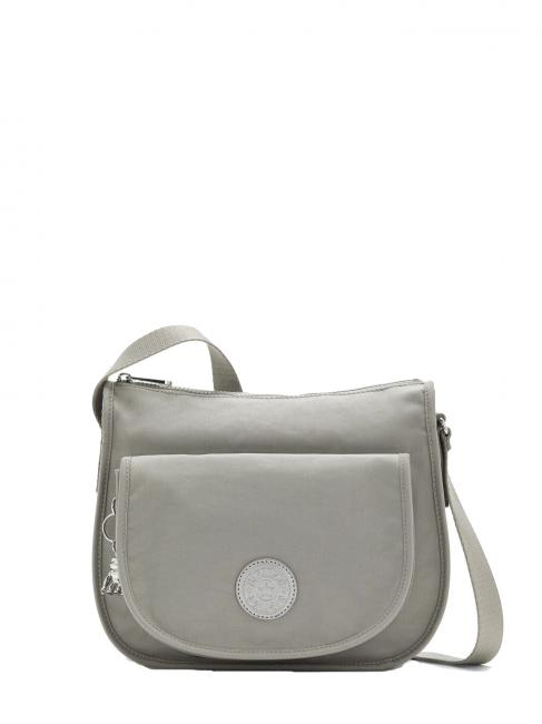 Kipling Renia B Bolsa De Hombro Casi Gris - ¡Compra A Precios De Outlet!