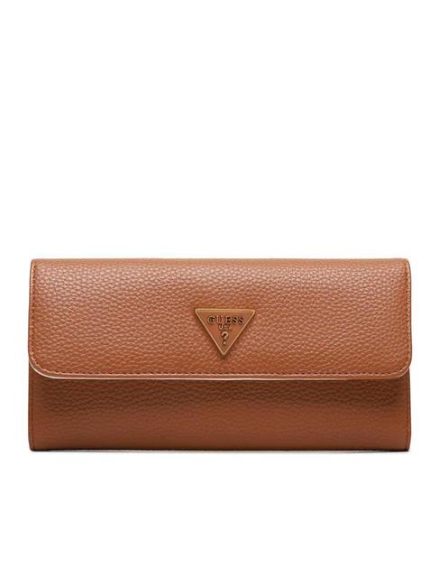 Guess Becci Cartera Continental Cognac - ¡Compra A Precios De Outlet!