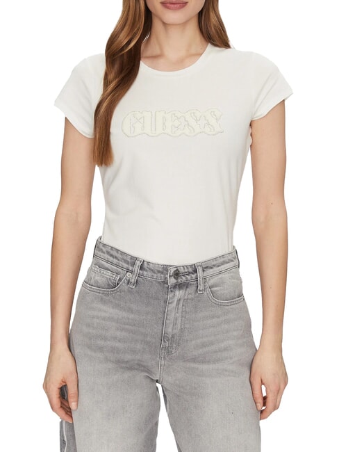 Guess Ss Pony Hair R5 Camiseta De Algodón Cremwhi - ¡Compra A Precios ...