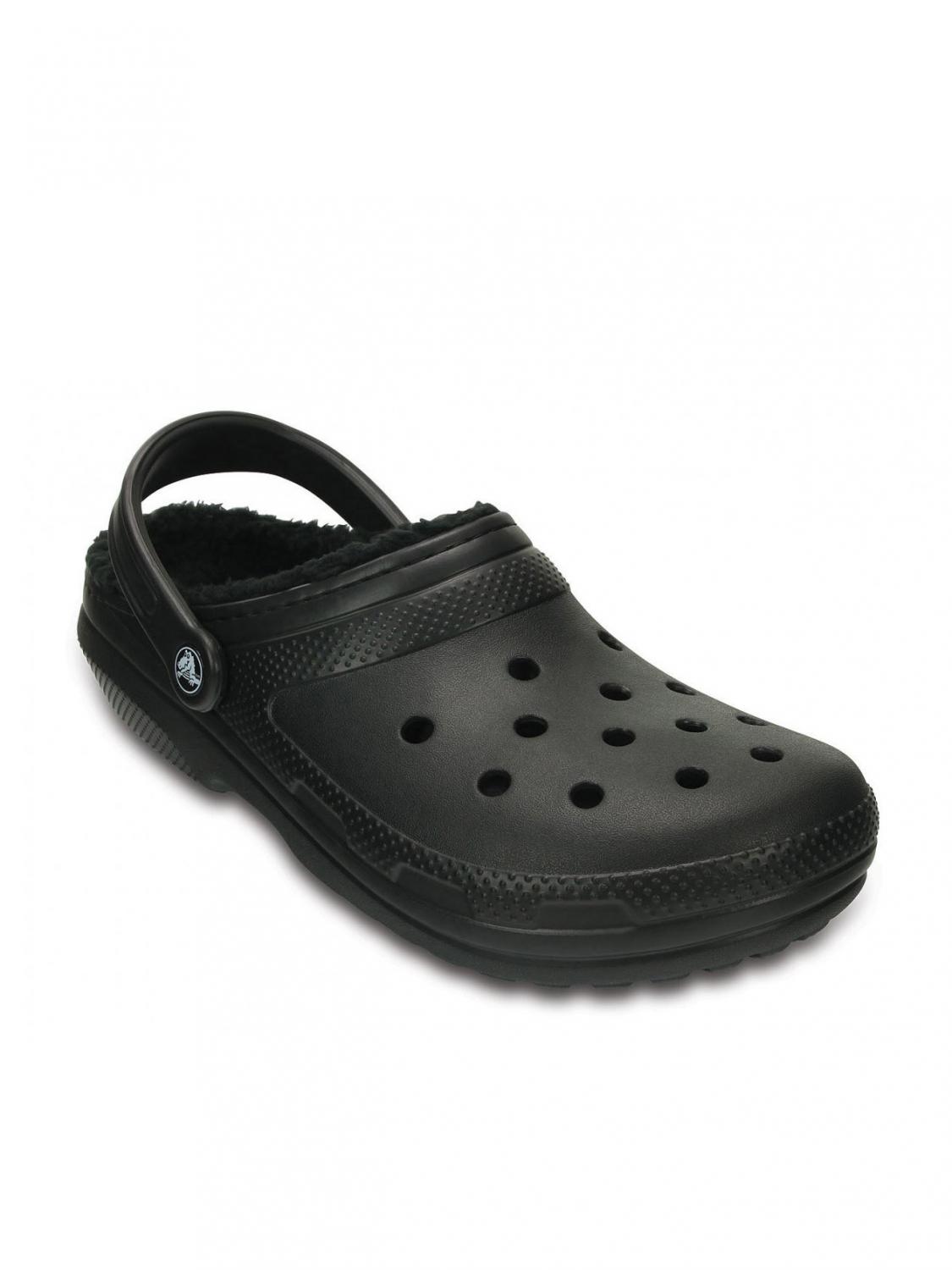 Crocs Classic Lined Clog Zueco Acolchado Negro Negro - ¡Compra A ...