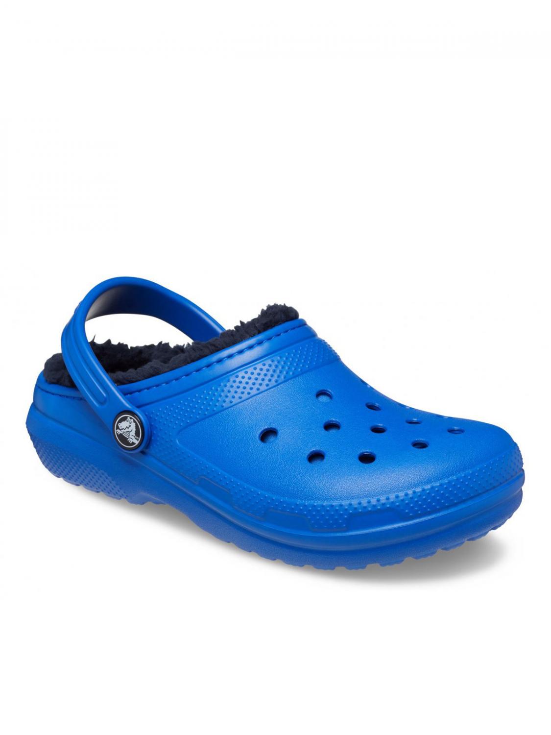 Crocs Classic Lined Clog Kid Zueco Acolchado Perno Azul - ¡Compra A ...