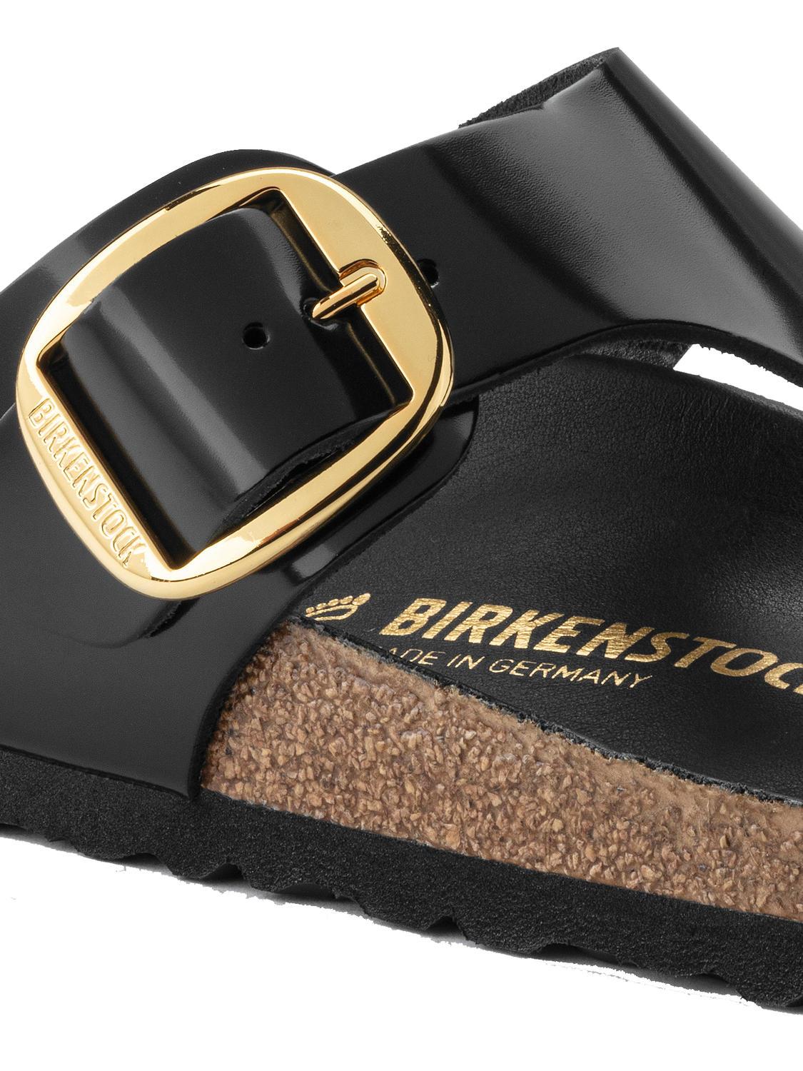 Birkenstock Gizeh Big Buckle Chanclas En Charol Brillo Negro - ¡Compra ...